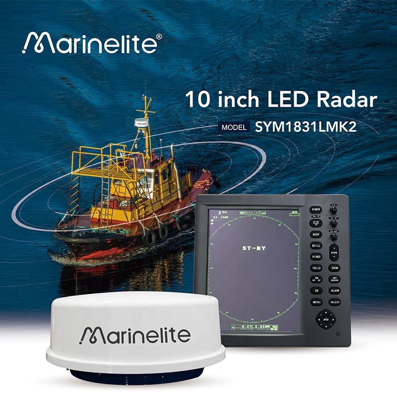 10 Lcd Maritime Boat radar Sea radar Satellite Radars for Fishing Boats ...