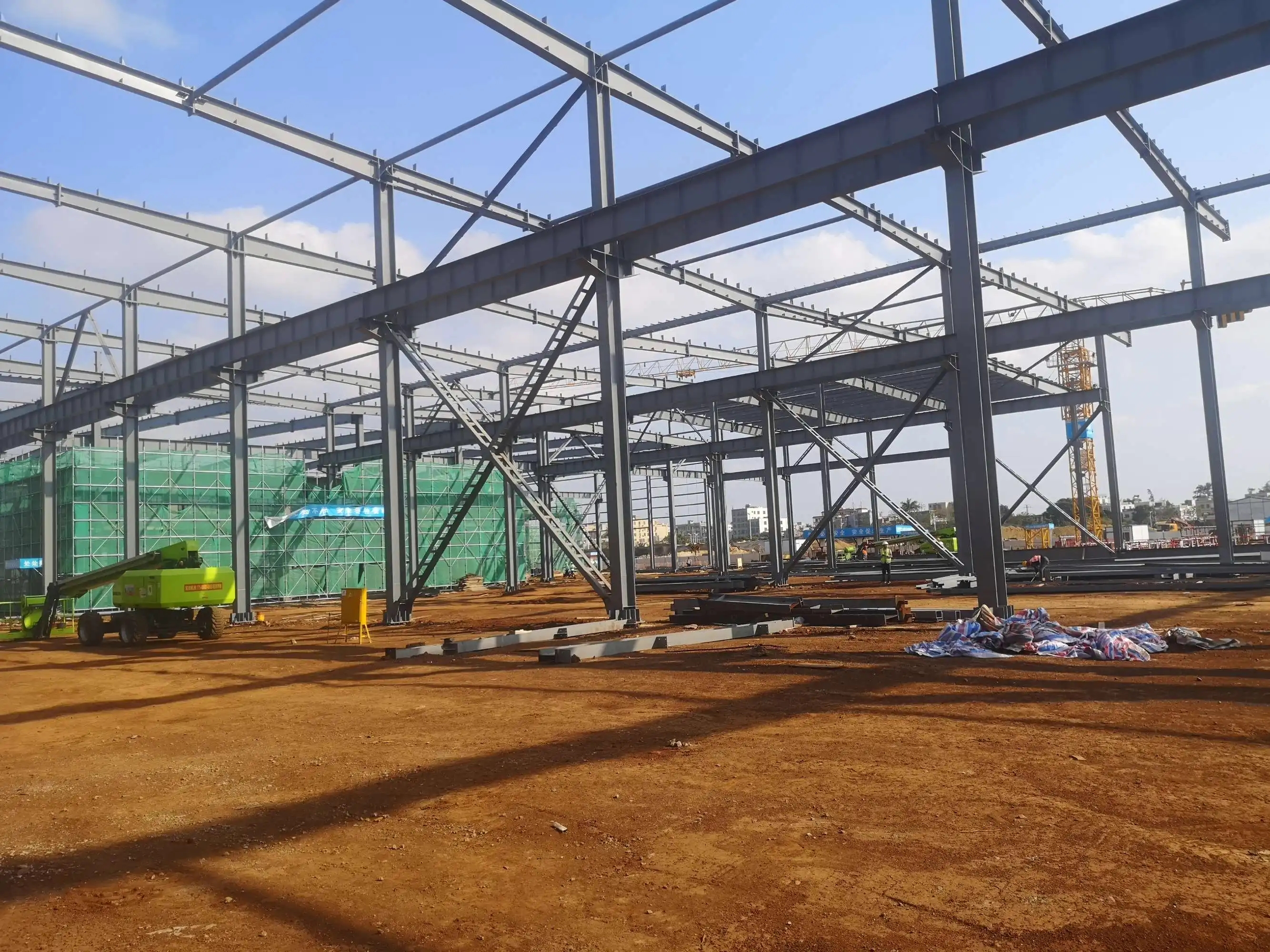 Steel Structure Light Building Workshop Warehouse Hot Rolled Steel Grade