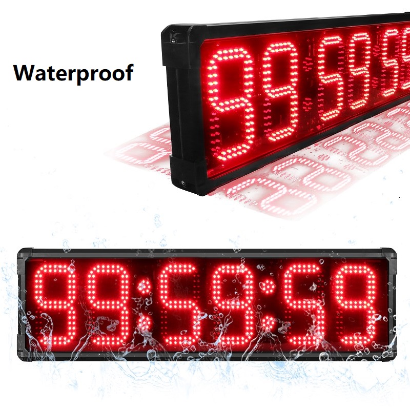 On Sale 6 Digit LED Outdoor Race Clock Double-Sided Design | Alibaba.com