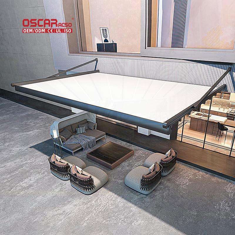 Motorized Retractable Folding Smart Roof Canopy Patio Garden Balcony ...