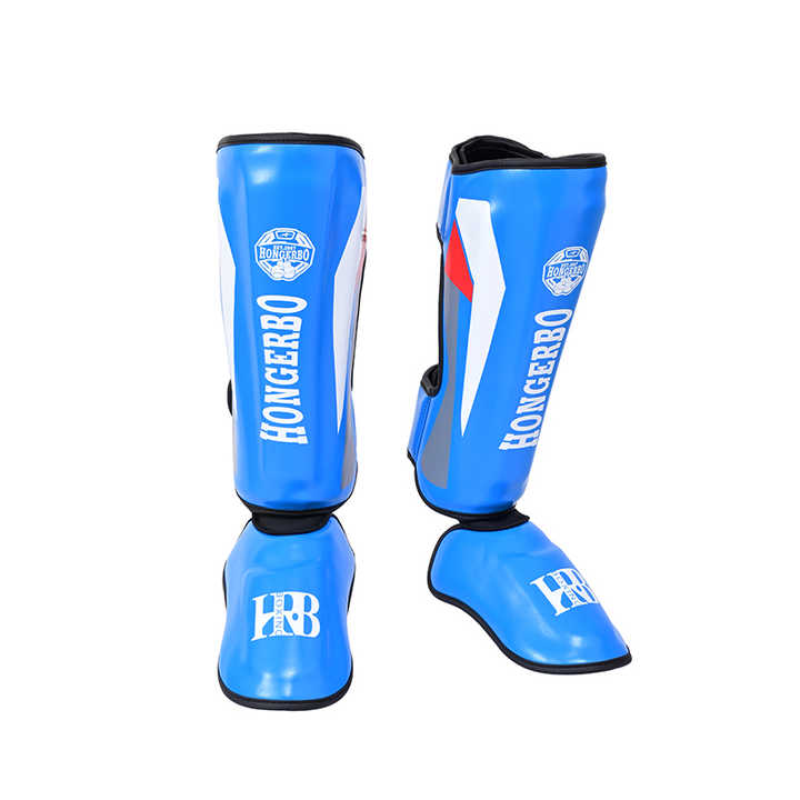 Pu Leather Training Muay Thai Shin Guards Mma Kick Boxing Custom Design ...
