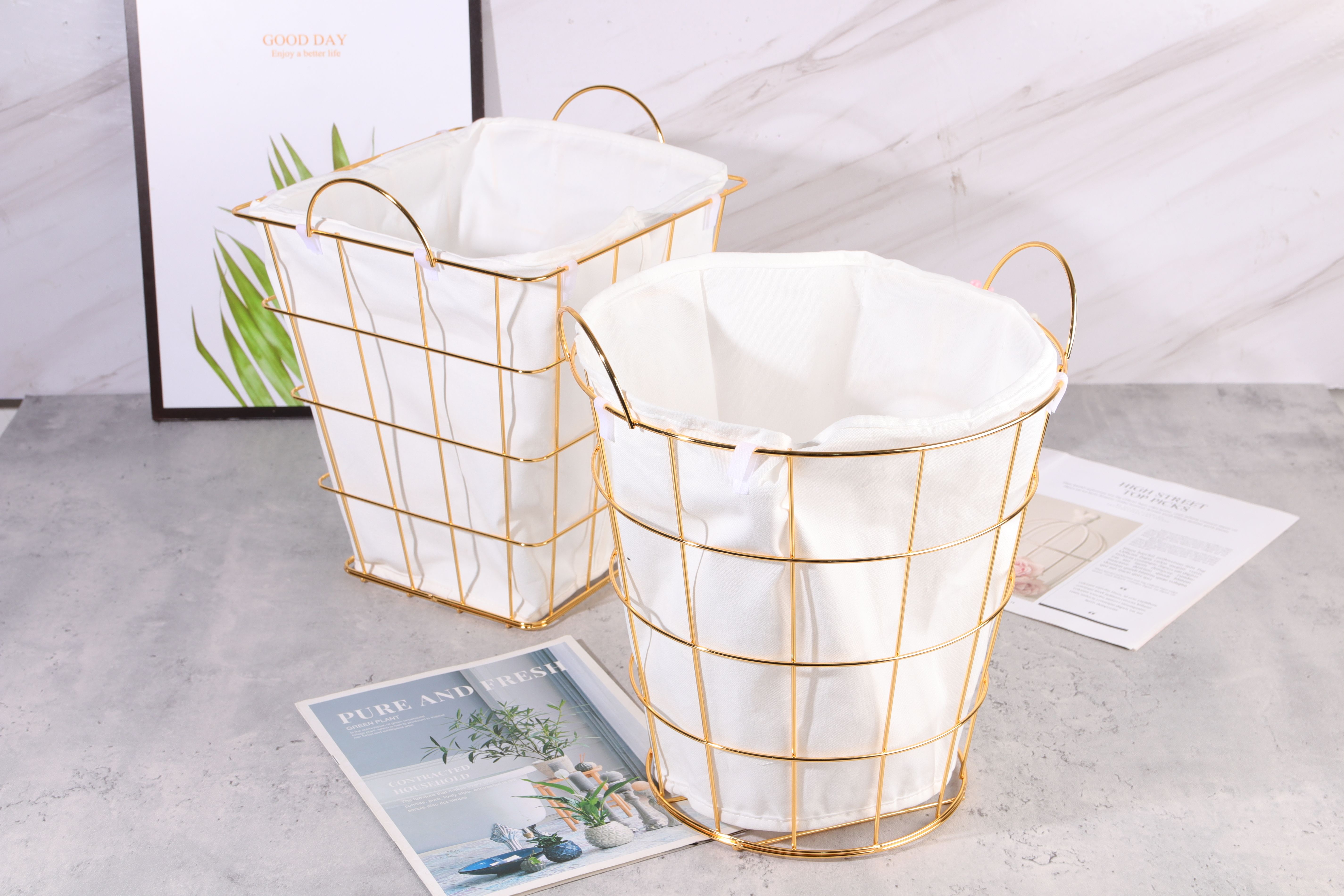 Cylinder Laundry Hamper - Durable & Foldable Storage Solutions