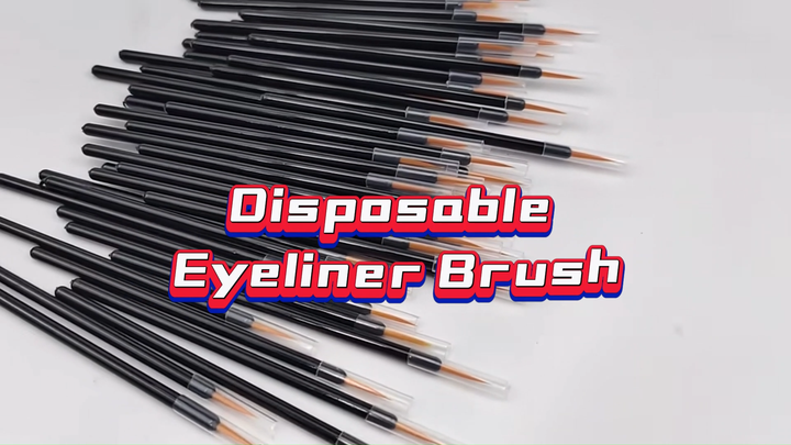 Beiqili 50PCS Disposable Nylon & PBT Waterproof Eyeliner Brush Handles ...