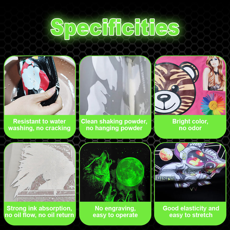 Premium Glow in the Dark Heat Transfer Film Roll Luminous Iron on Vinyl ...