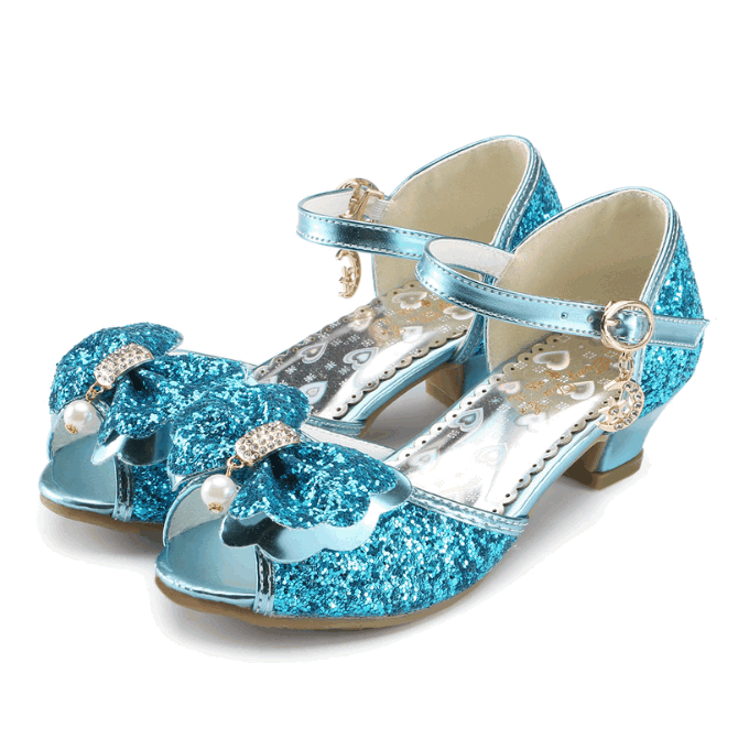 Blue Heels For Little Girls