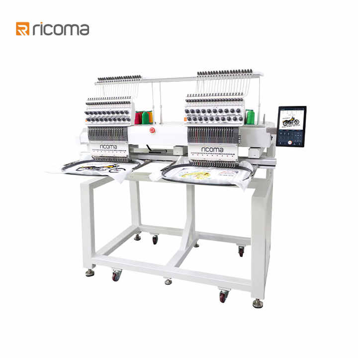 Ricoma SWM-2002 Dual Head 20 Needle Computerized Embroidery Machine ...