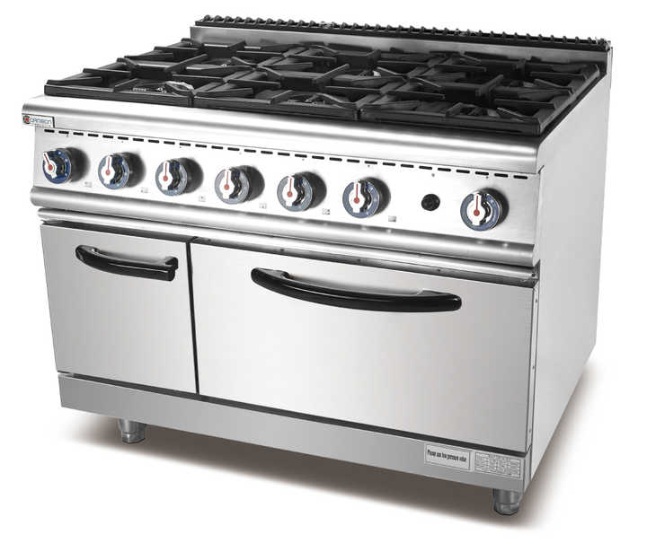 High Productivity Gas Range 6 Burner Stove by Cambon