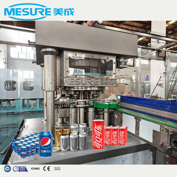 Aluminum Pop Can Filling Filler and Sealing Seaming Seamer Machine ...