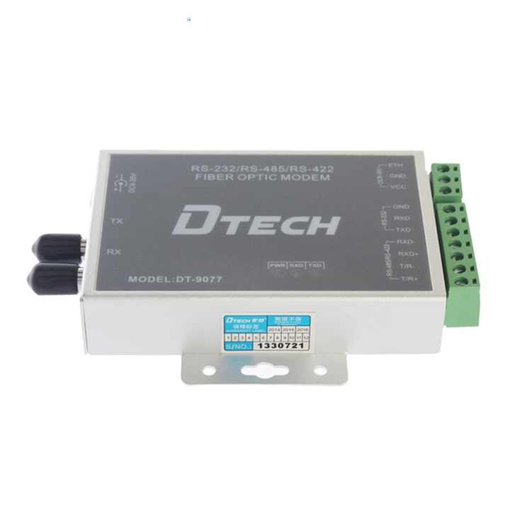 DTECH Industrial-Grade 3in1 Fiber Modem - High-Speed RS232/RS485/RS422