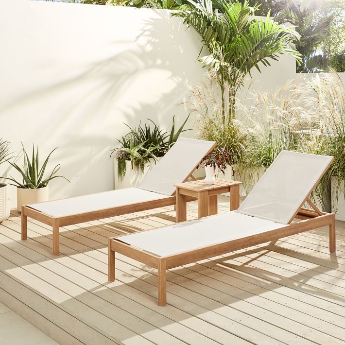swimming pool teak furniture outdoor lounge chair chaise loungers bed ...