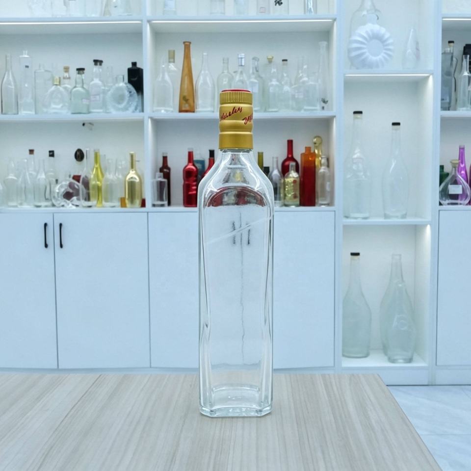 Packaging Design 750ml clear Glass Wine Bottle 750ml Brandy Whisky ...