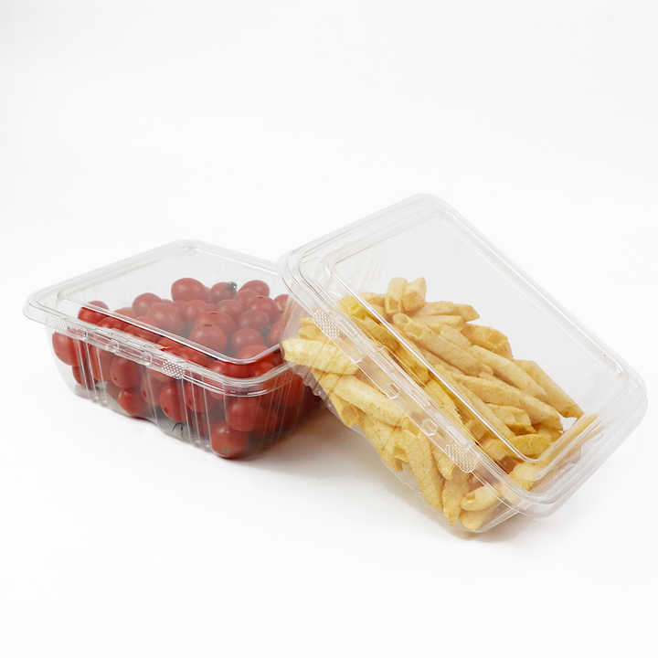 48Oz Clear Pet Plastic Hinged Deli Container Tamper Evident Containers ...