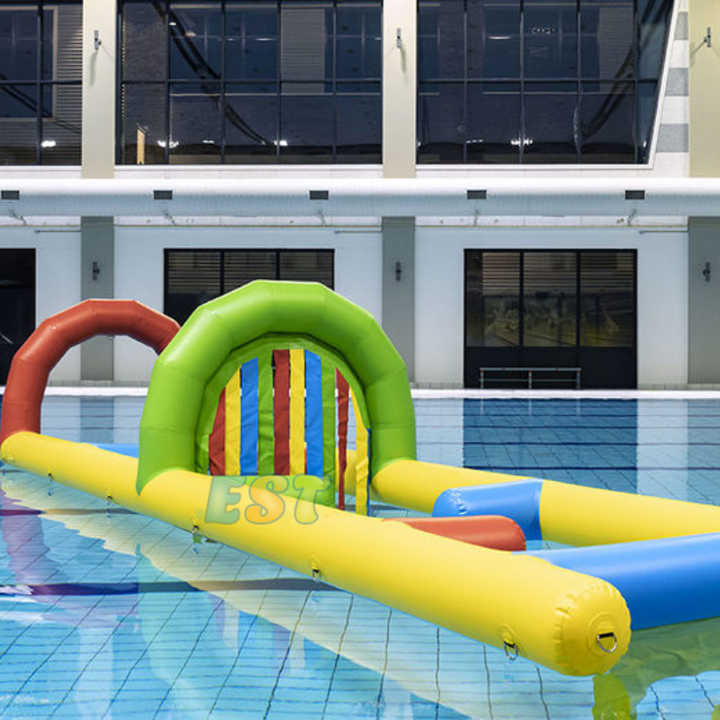 Kids Inflatable Water Park Swimming Pool Inflatable Obstacle Course ...