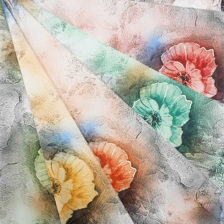 Polyester Fdy Aop Foiled Print Fabric for Dress| Alibaba.com