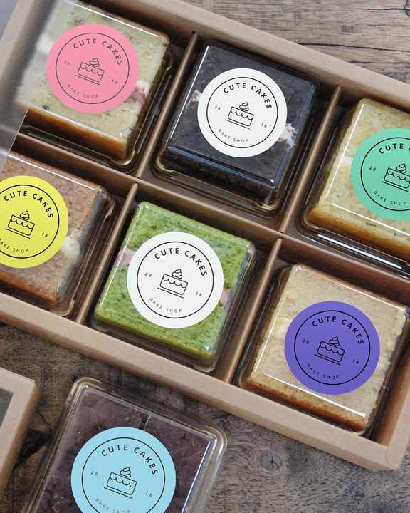 Colorful Thermal Sticker 50x50 Mm - Premium Barcode Labels