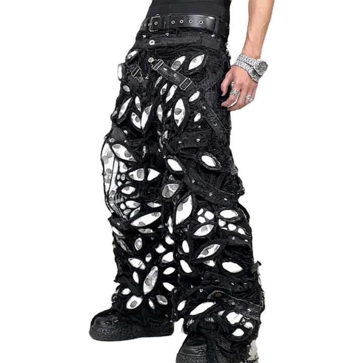 Diznew Fashion Streetwear Hip Hop Torn Distressed Clothes