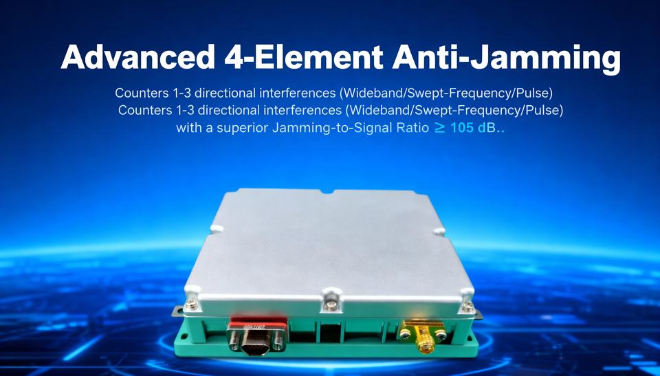 4-Element Anti-Jamming GNSS Antenna High Performance B1l1e1 Drone Anti Spoofing Anti Jamming ...