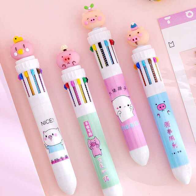 Cute Kawaii Ballpoint Pen - Multicolor Stationery Novelty