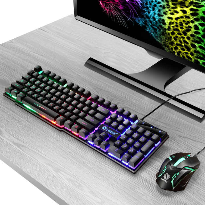 Factory Custom Computer LED Backlight Gaming Keyboard and Mouse Combos ...
