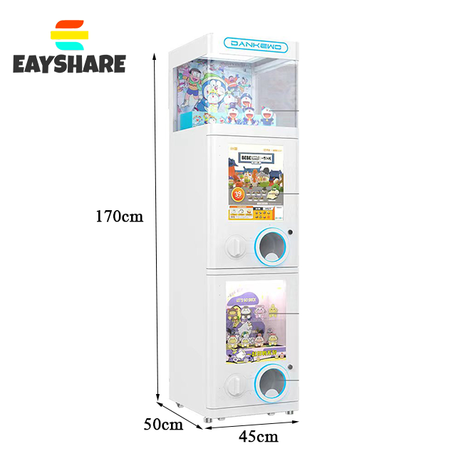 Token Operated Capsule Toys 75-100mm Gashapon Capsule Vending Machine ...