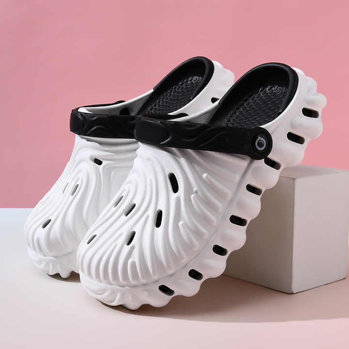 Anti-slip Thick Sole Garden Clogs Lightweight Fashionable Hole Shoes ...