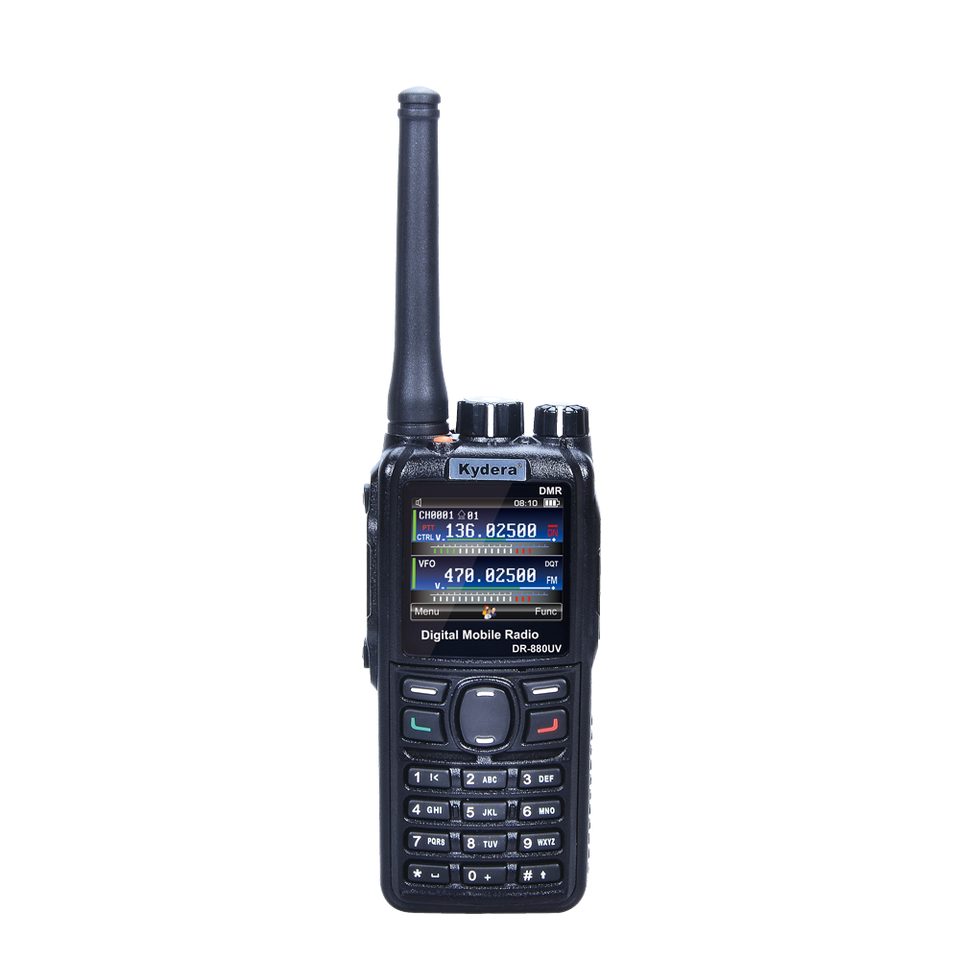 For True Dual Band AES256 Encryption Kydera DMR Radio DR-880UV Woki ...