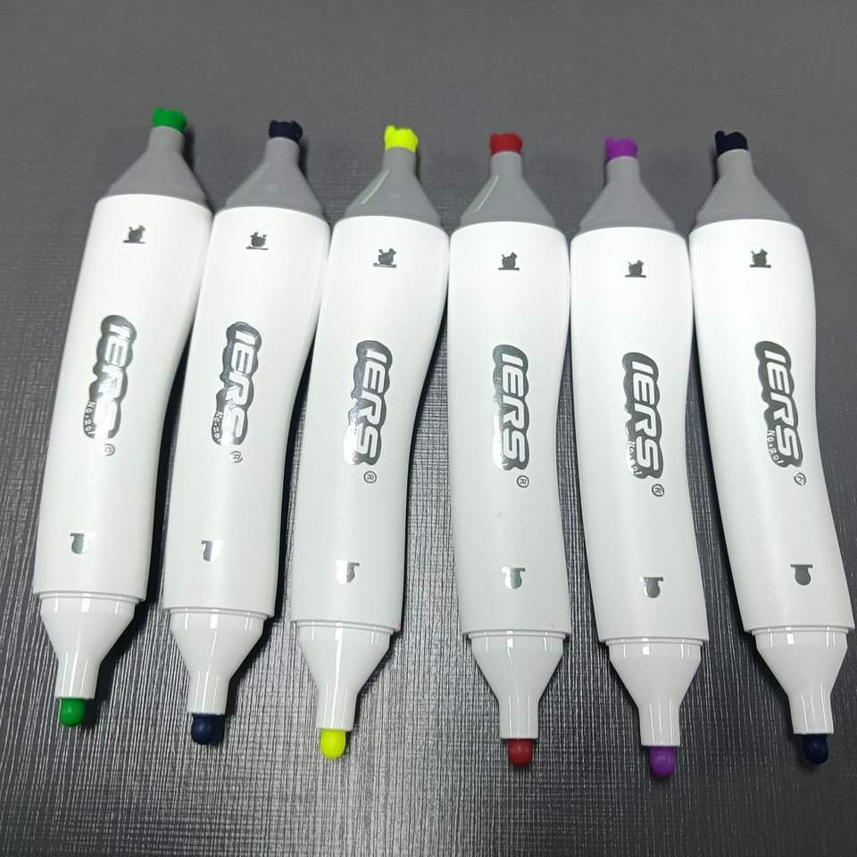 IERS Double Headed Water Ink Art Markers - 12 Colored Set