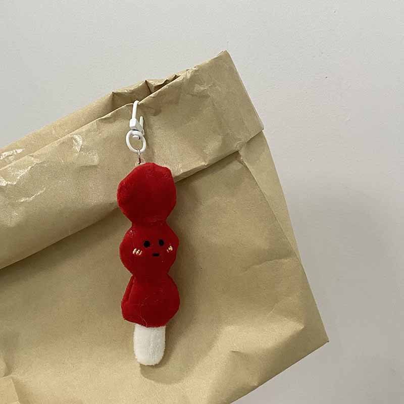 Cute Cartoon Vegetable Bread Plush Soft Portable Keychain Pendant Fun ...