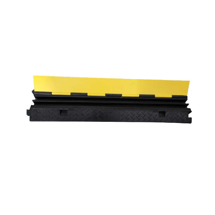 1000x245x45mm Road Safety Traffic Incident Ramp 2 Channels Rubber Pvc ...