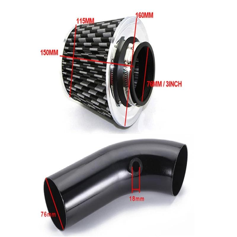 Large High Flow Air Filter Kit Mushroom Head Intake Car Universal 3 ...