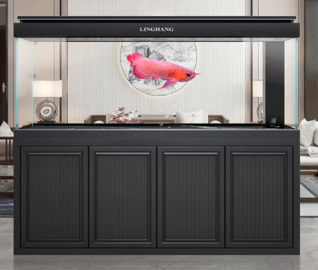 Ultra-White Luxury Rectangle Dragon Fish Tank Large Bottom-Filtered ...