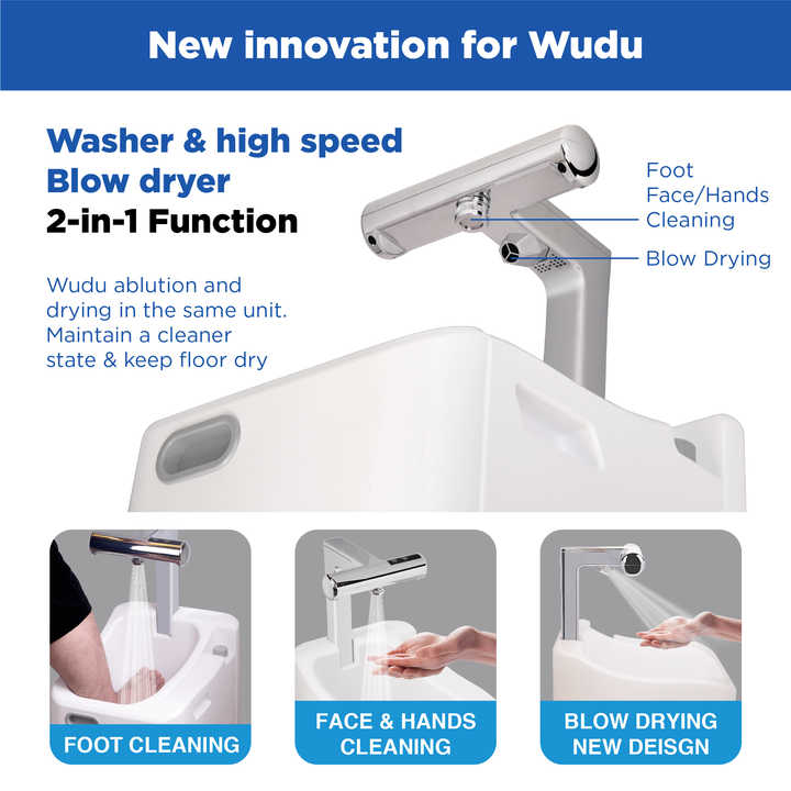 2025 New HDPP Muslim Wudu Basin, Durable Islamic Prayer Wudu Foot ...