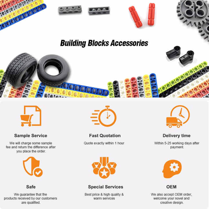 MOC Technology Parts - Custom Factory Building Block Series