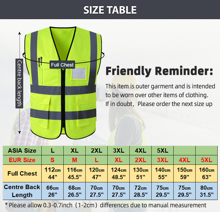 High Visibility Safety Vests - Reflective & Durable