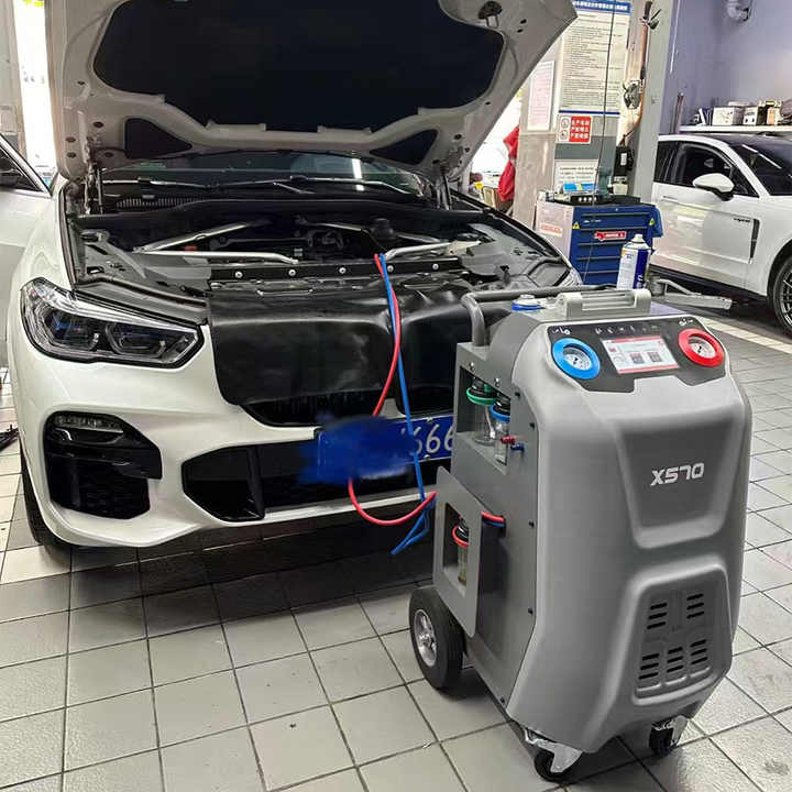 R134a Rutomatique AC Charging Machine X570 Automotive Refrigerant ...