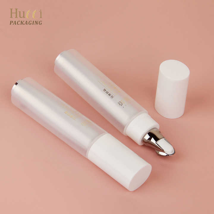 Luxury Dual Chamber Eye Cream Tube with Metal Applicator