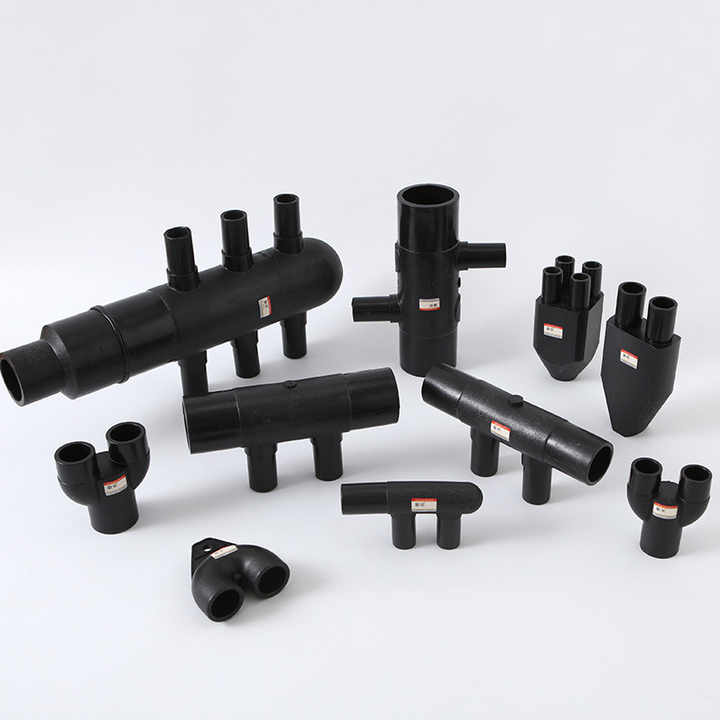 Polyethylene Fitting PE Geothermal Pipe Fittings Four Way Manifold ...