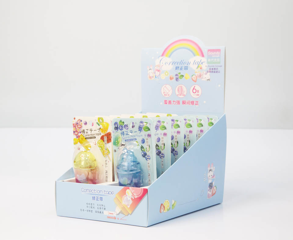 Kawaii Cute White Correction Tape New Release Cartoon Drink Shape ...