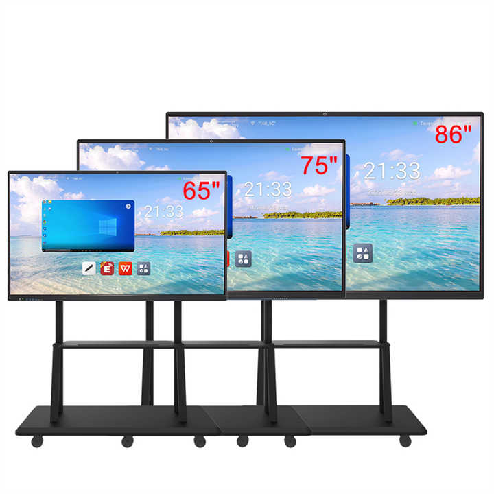 55 65 100 Inch 4K Interactive Lcd Boards Big Screen Classroom 40 Point ...