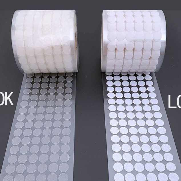 20mm Adhesive Hook and Loop Dots - Heavy Duty & Eco-friendly