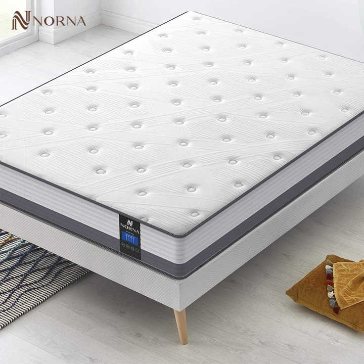 Norna Camel Double Bed - Soft, 7 Zones Pocket Spring Mattress