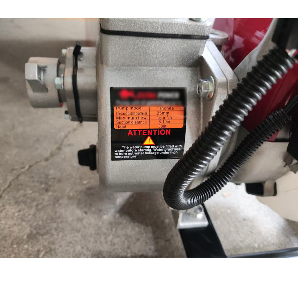 GX35 4-Stroke Gasoline Water Pump 1 Inch Portable Centrifugal Pump for ...