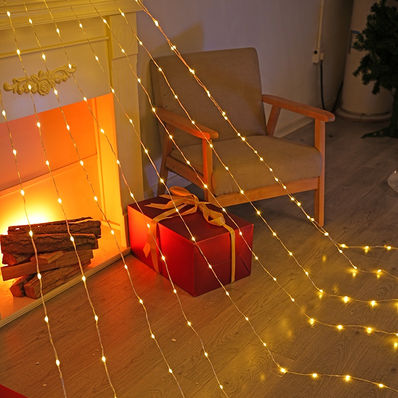 NY017014 8 functions Christmas Tree curtain String Lights-Taizhou Deco ...