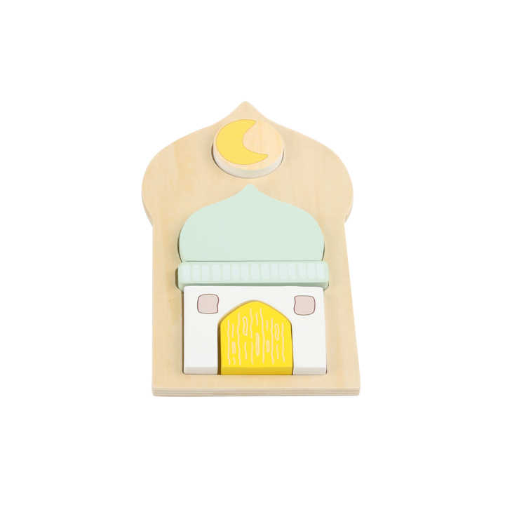 Wooden Montessori Toys Baby Wooden Islamic Puzzle Puzzle Toy for Kids ...