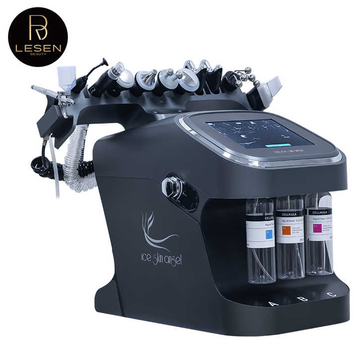Black 10 in 1 Hydro Dermabrasion Machine - Deep Clean Skin