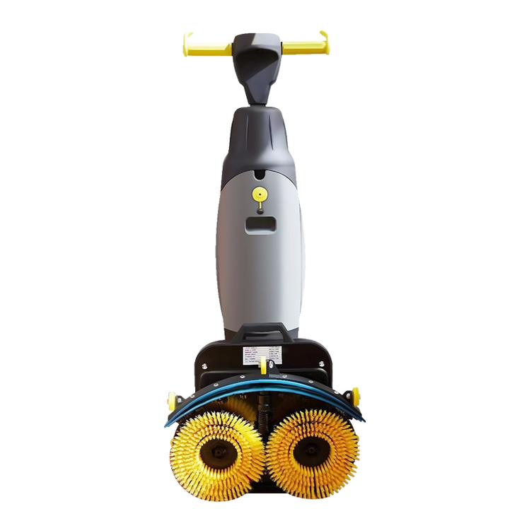 Portable Electric Dual Head Floor Scrubber Battery-Powered Small ...