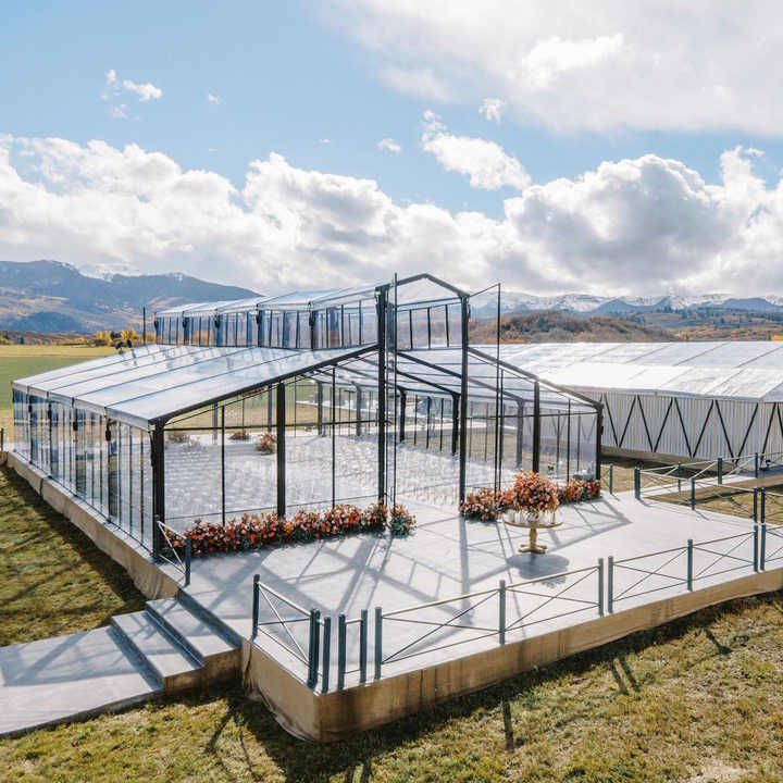 Luxury Transparent Clear PVC Black Aluminum Frame Orangery Tents