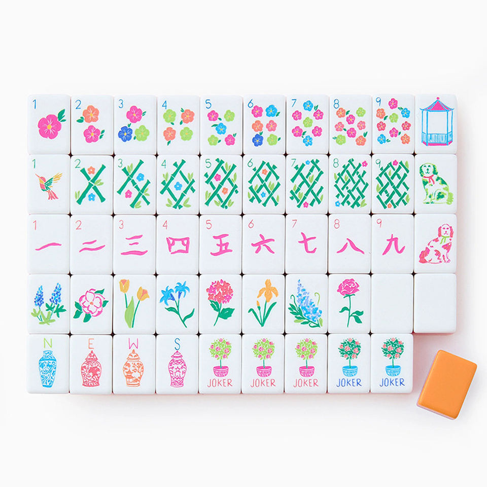 Christmas Mahjong Tiles Acrylic Mahjong Tiles Household Gift Set ...