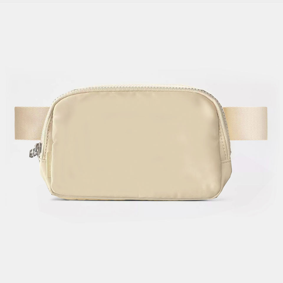 USA Oversea Warehouse 1L Fanny Pack Bag Solid Zipper Sport Nylon ...