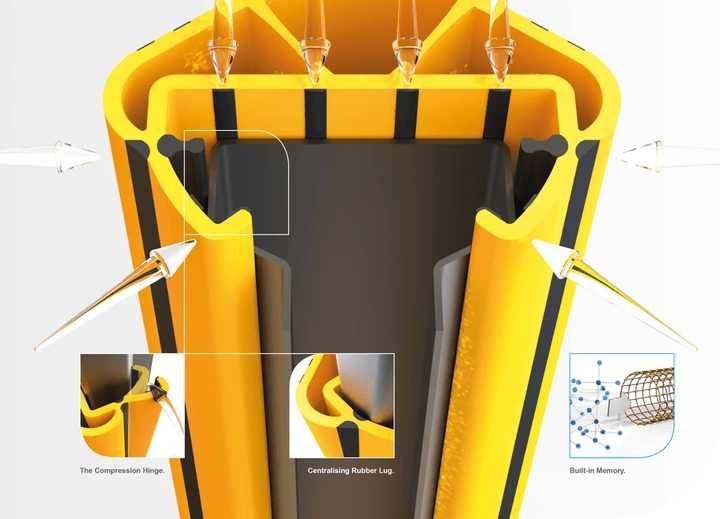 The Best Selling Pallet Racking Upright Protector PVC HDPE Plastic ...